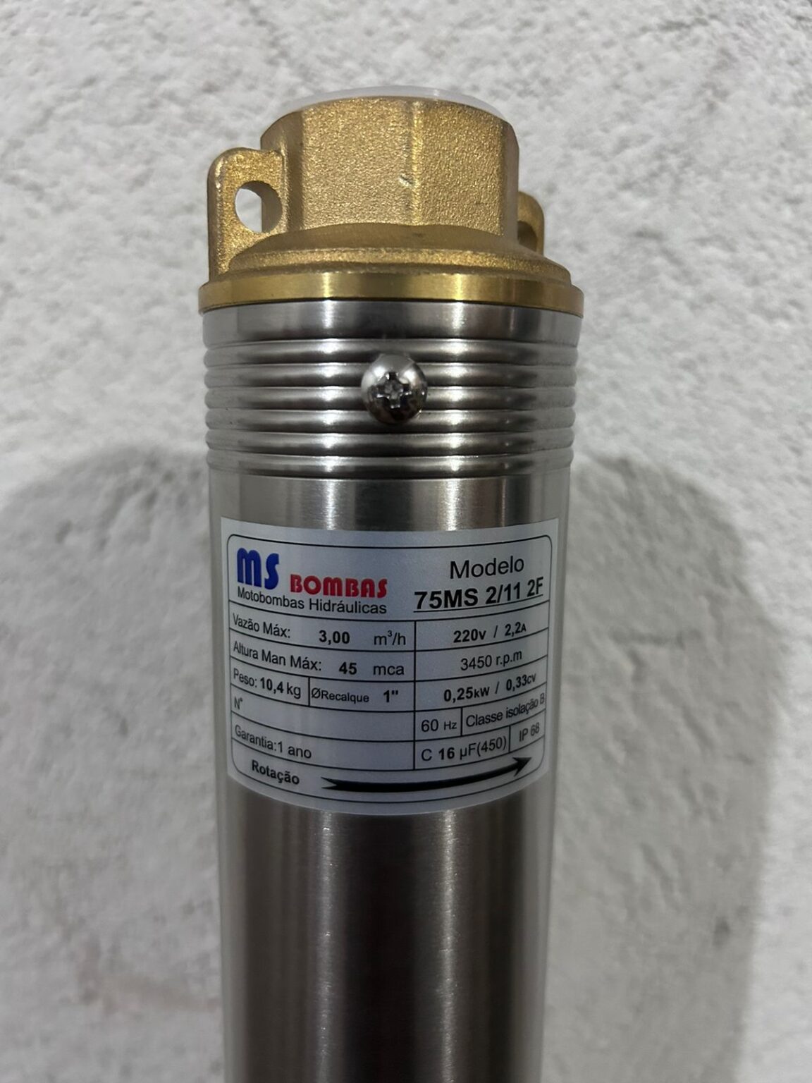 BOMBA CANETA 75MS 2/11 0.33 220VOLTS – Sapotec Bombas